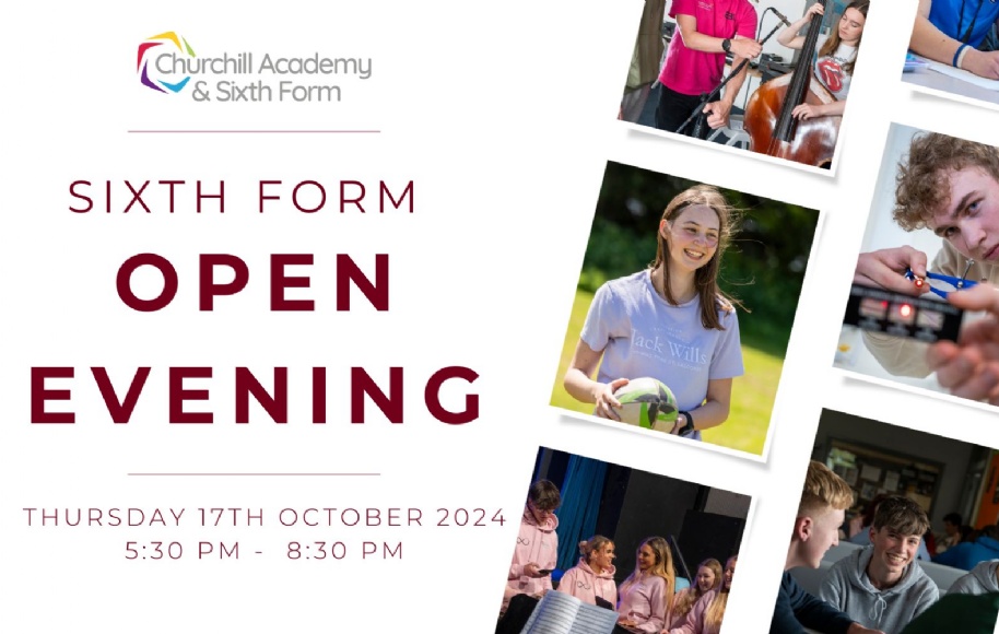 Churchill Academy & Sixth Form - Join us for our Sixth Form Open Evening!
