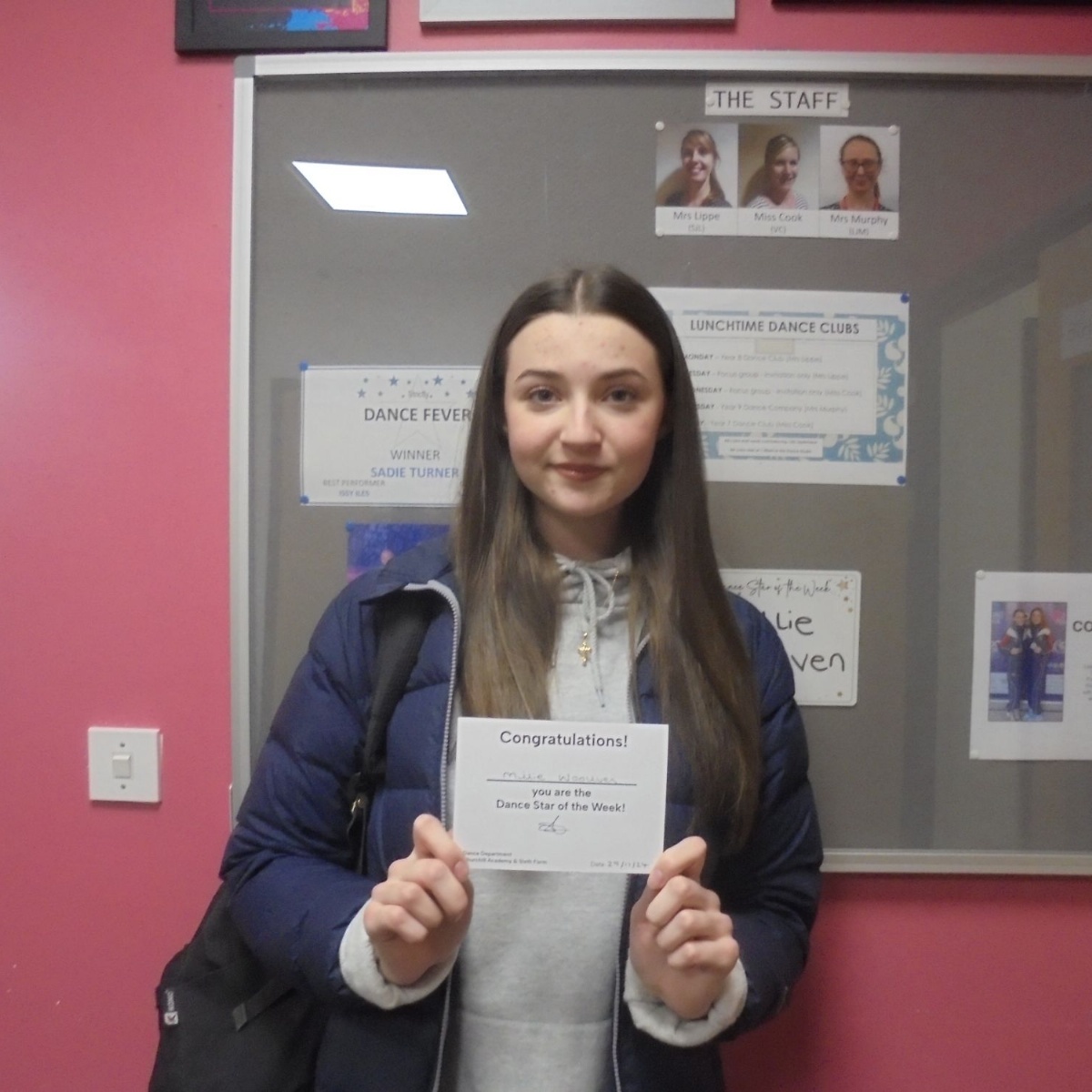 Churchill Academy & Sixth Form - Dance Star of the Week: Millie!